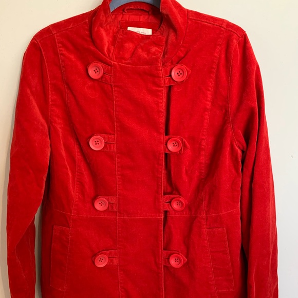 Mossimo Supply Co. | Jackets & Coats | Vintage Red Velvet Cotton Double ...